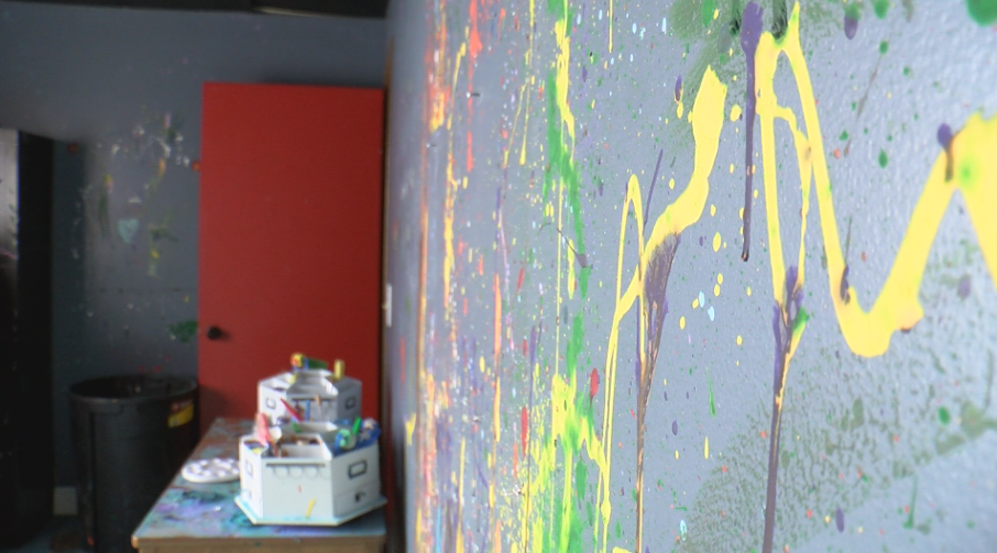 Splatter Paint Bedroom Walls