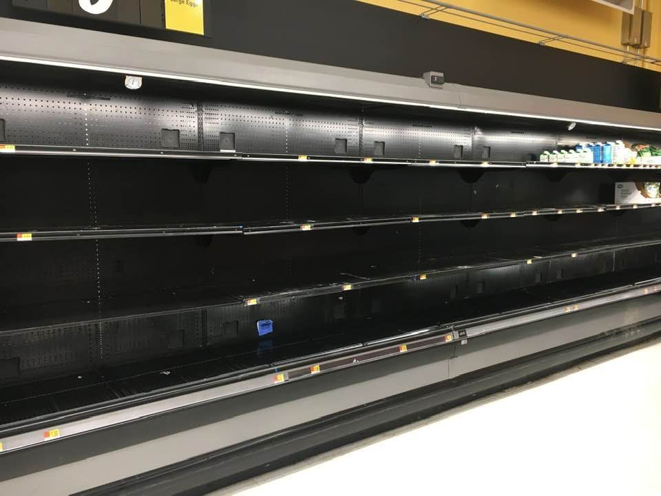 Empty Shelves Walmart