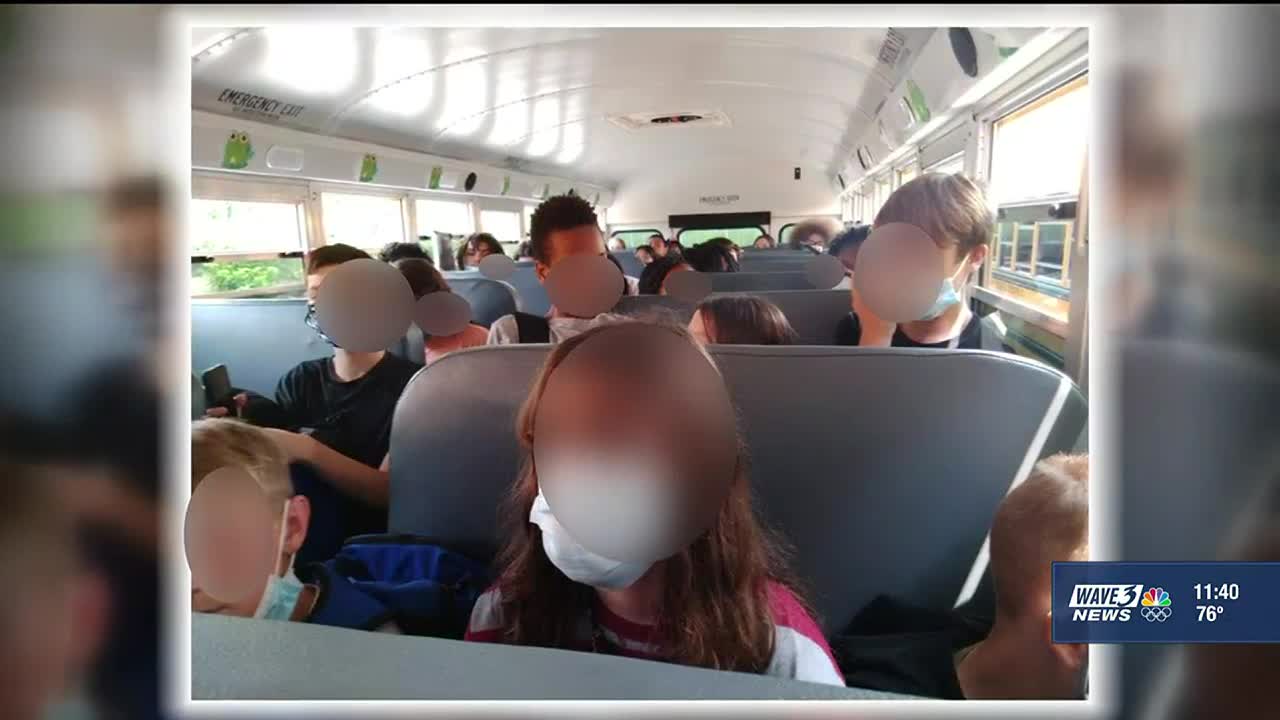 Crowded School Bus