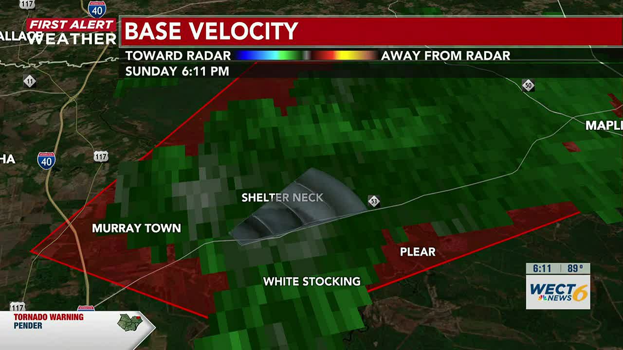 Base Velocity Radar Tornado