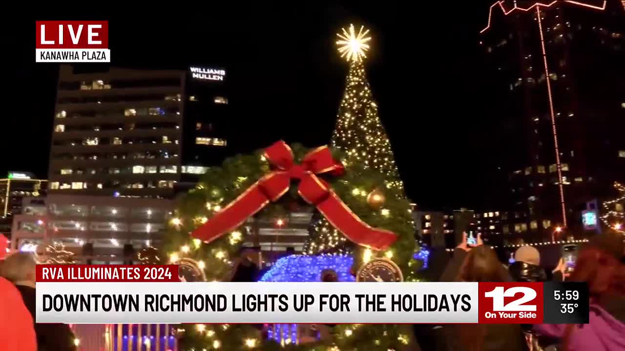 Downtown Richmond Christmas Lights